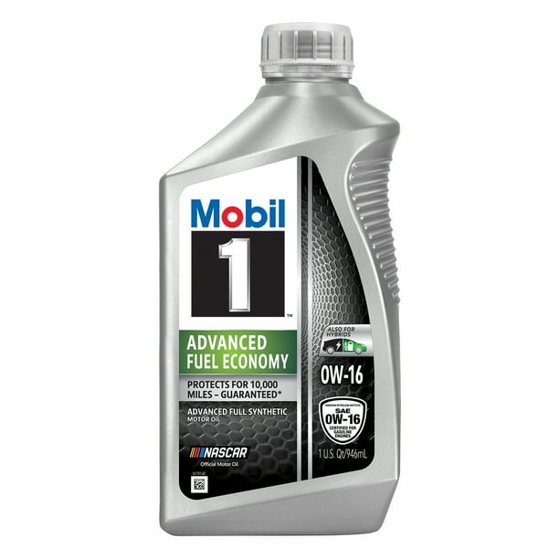 Mobil 1 Advanced Fuel Economy Full Synthetic Motor Oil 0W-16, 1 Quart ...