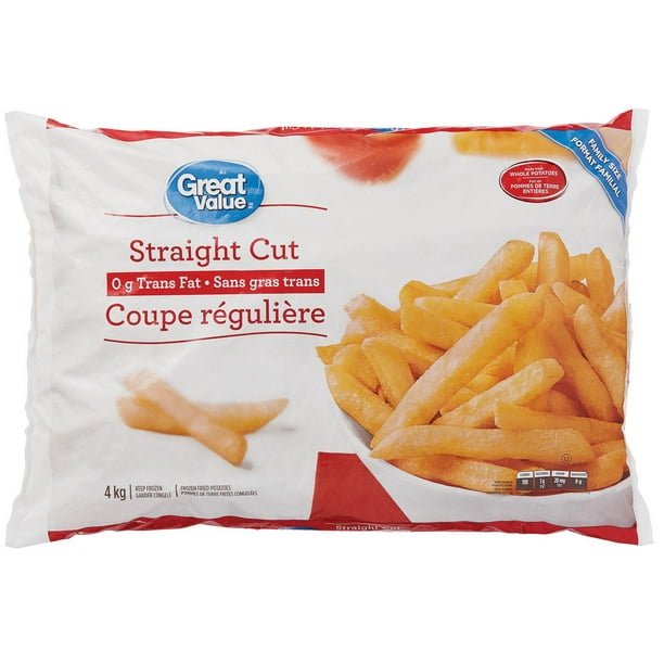 Great Value Straight Cut Frozen Potato Fries, 4 Kg - Walmart.ca