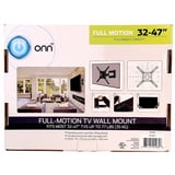 onn. Full-Motion Cross-Arm Mount Kit for 32-47” TVs, Low-Profile Extend ...
