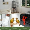 Uforic 62" Large Metal Bird cage with Rolling Stand, Slide-Out Tray,3 ...