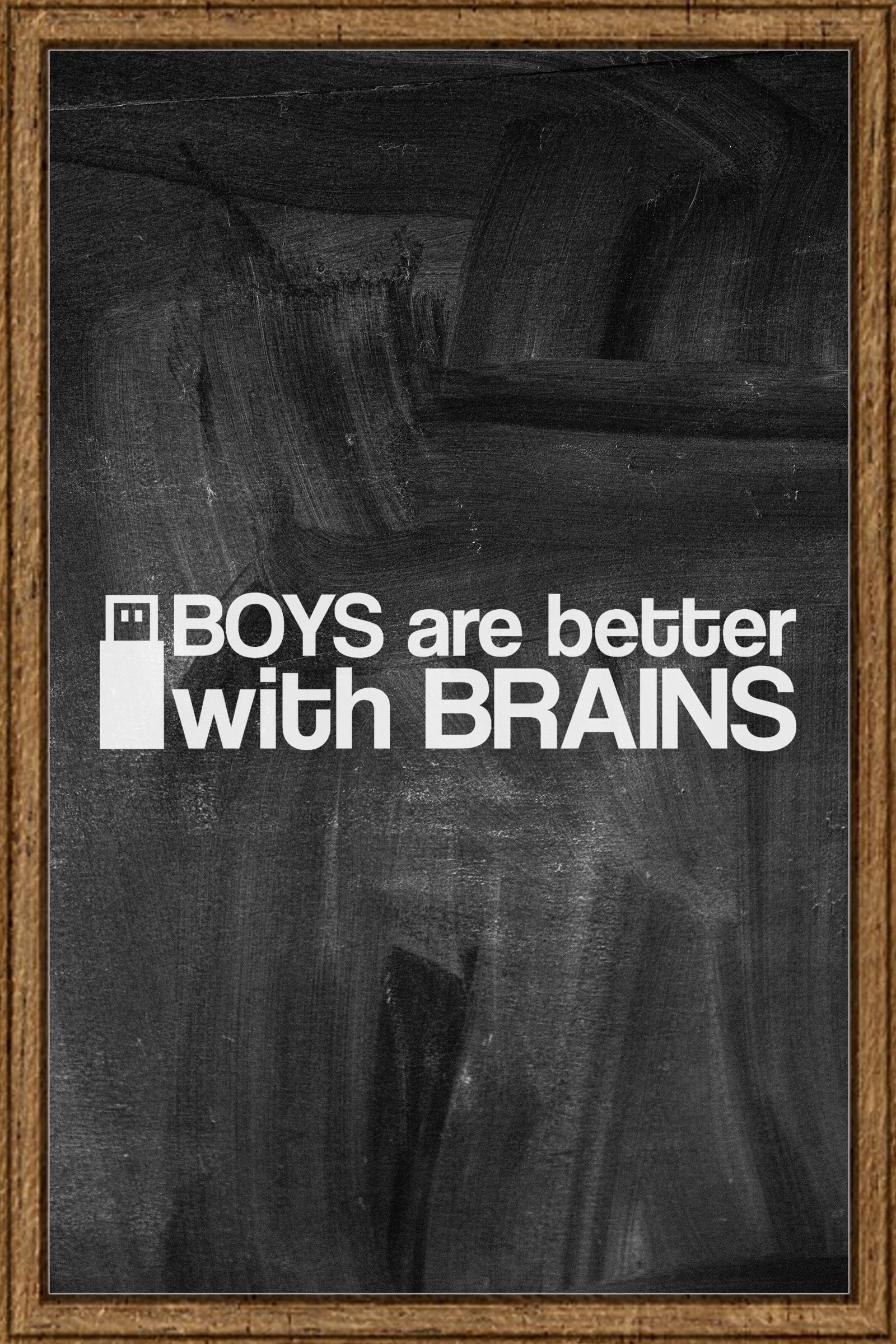 Boys are better with brains usb flash drive funny smart nerd Tin Sign ...