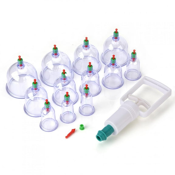 Acuzone Cupping Set, 19 Plastic Cups with Hand Pump, Multiple Sizes ...
