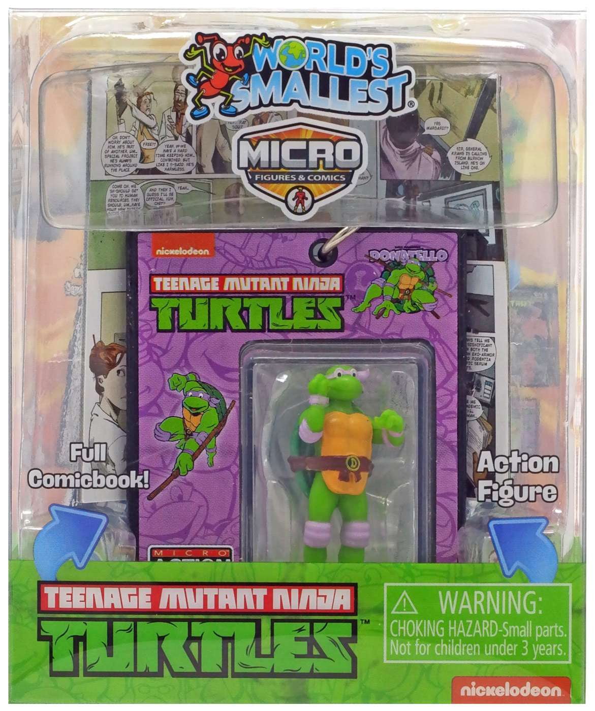 World's Smallest Teenage Mutant Ninja Turtles Donatello Micro Figure ...
