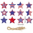 12 Pcs Patriotic Paper Hanging Ornaments, Star Indoor Outdoor Wall ...