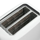 Mainstays 2-Slice Toaster Arctic White, Auto-Centering Guides, 1-6 ...