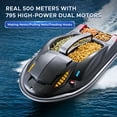 Remote boat,Voice Route Boat 500m Load Remote Bait Boat 3 Speed Route ...