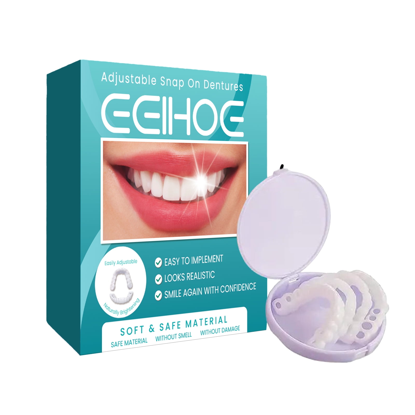 Diente falso EELHOE Kit de reparación de dientes temporales para ...