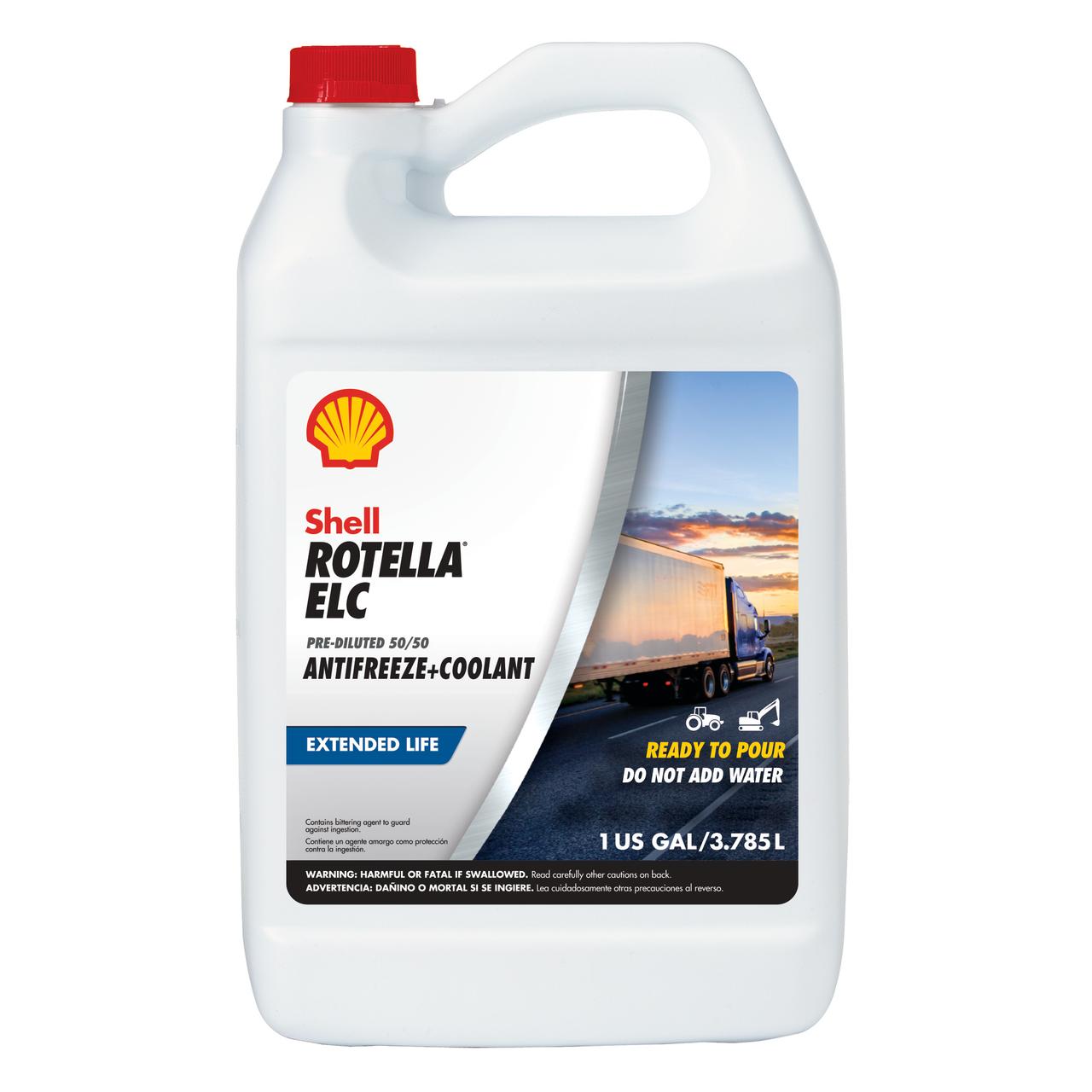 Shell Rotella ELC Pre-Diluted 50/50 Antifreeze/Coolant, 1 Gallon ...