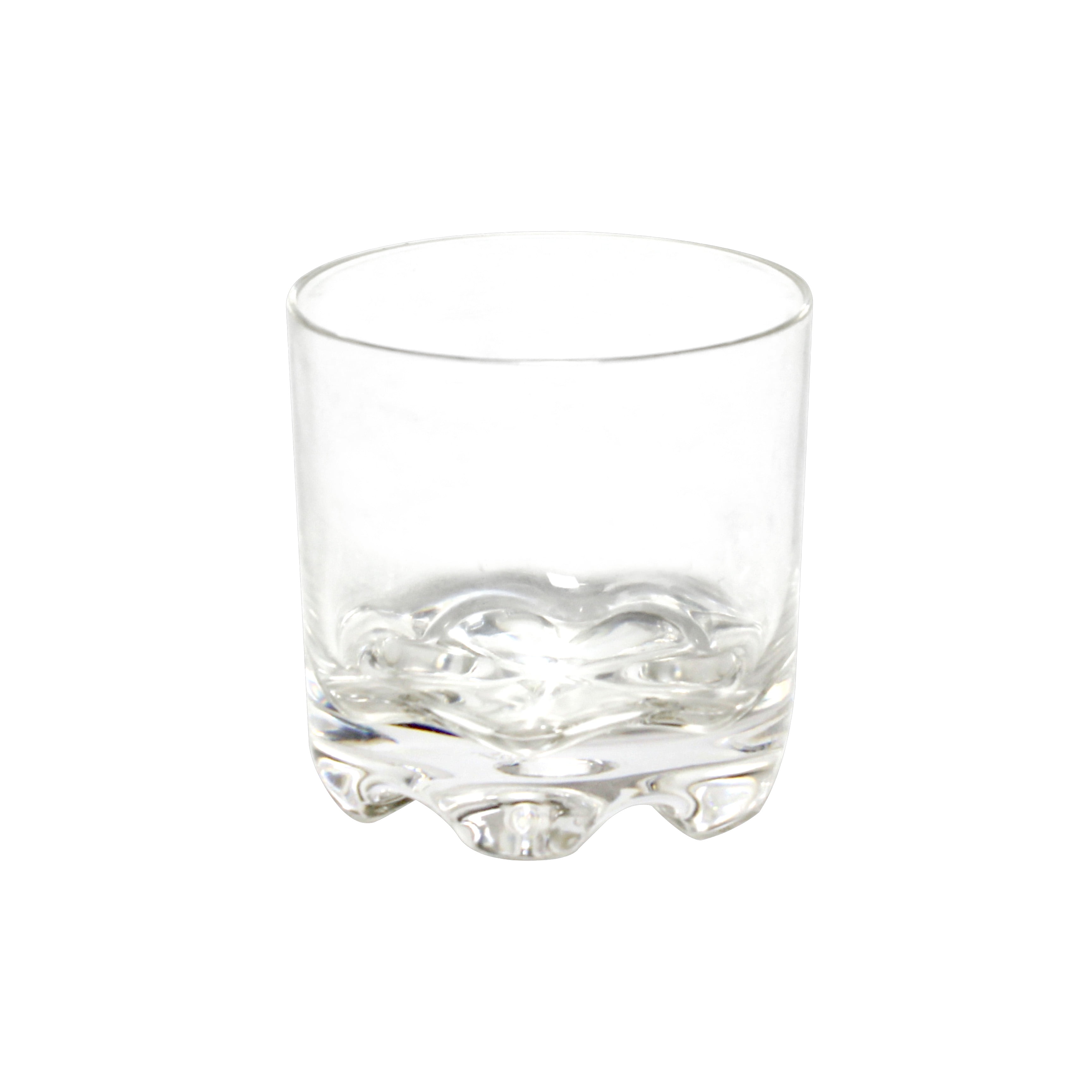 Excellante 8 1/2 oz rock glass, heavy base, stackable, polycarbonate ...