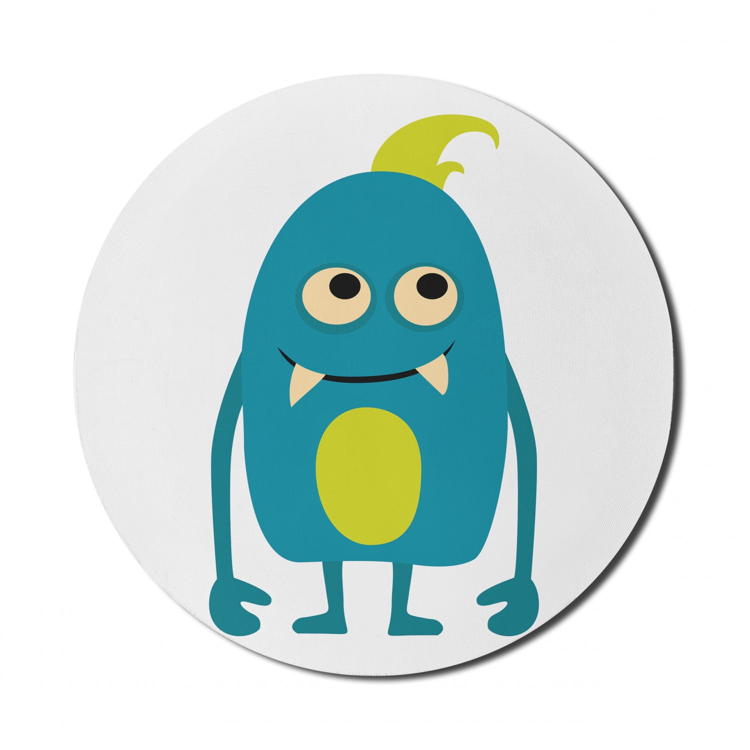 Alien Mouse Pad for Computers, Monster Halloween Themed Cartoon ...