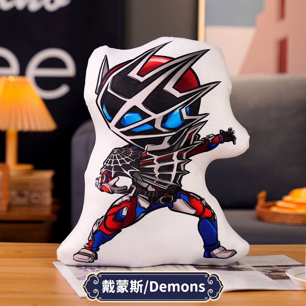 45cm Cute Kamen Rider Plush Toy Double-sided Printing Pillow Anime ...