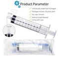 10 Pack 20ml Large Plastic Syringe, Liquid Measuring Syringes Without ...