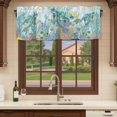Blue Sea Turtles 2 Panels Kitchen Valance, Fish Color Coral Ocean Life ...