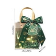 Christmas Transparent Handheld Gift Bag Green Color Plastic Material ...
