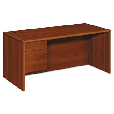 HON 10700 Series Desk, 3/4 Height Double Pedestals, 72 x 36 x 29 1/2 ...
