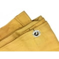ToolUSA 6 x 8-foot Yellow Canvas Tarp | Water Repellent | Durable ...