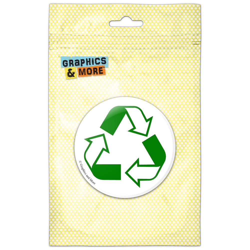 Recycle Reuse Conservation Hybrid Pinback Button Pin Badge - Walmart.com