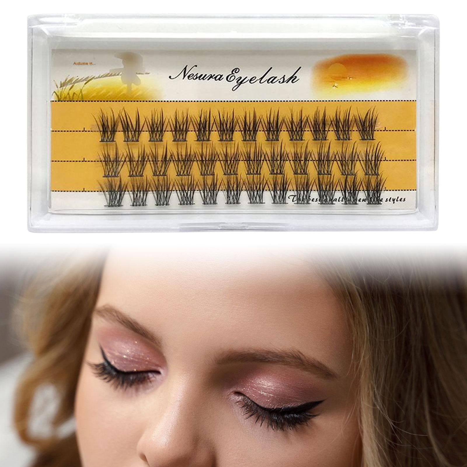 Single Cluster False Lashes/ Synthetic Artificial Eyelash Extension ...