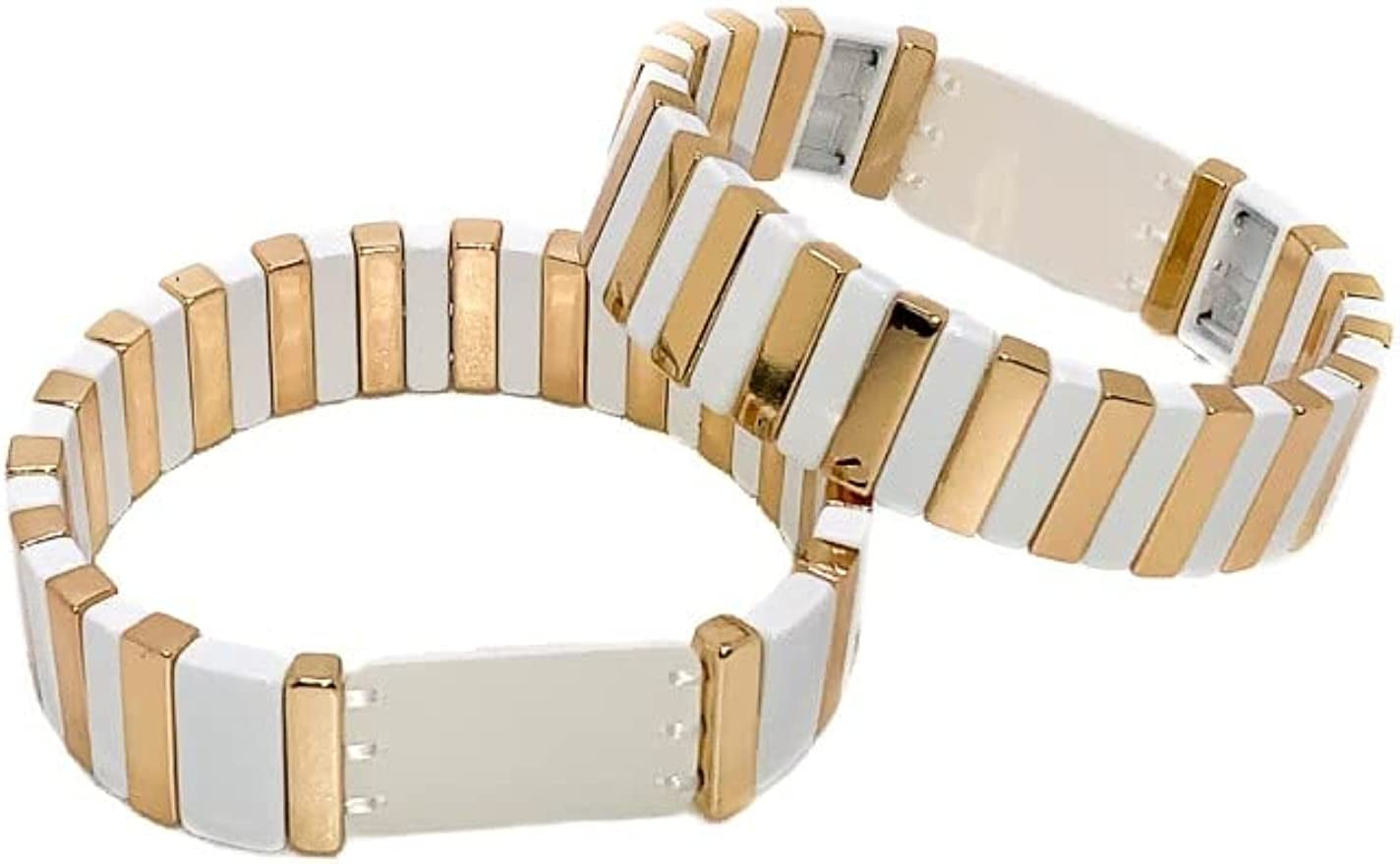Caselet Marilyn Bracelet-White & Gold - Walmart.com