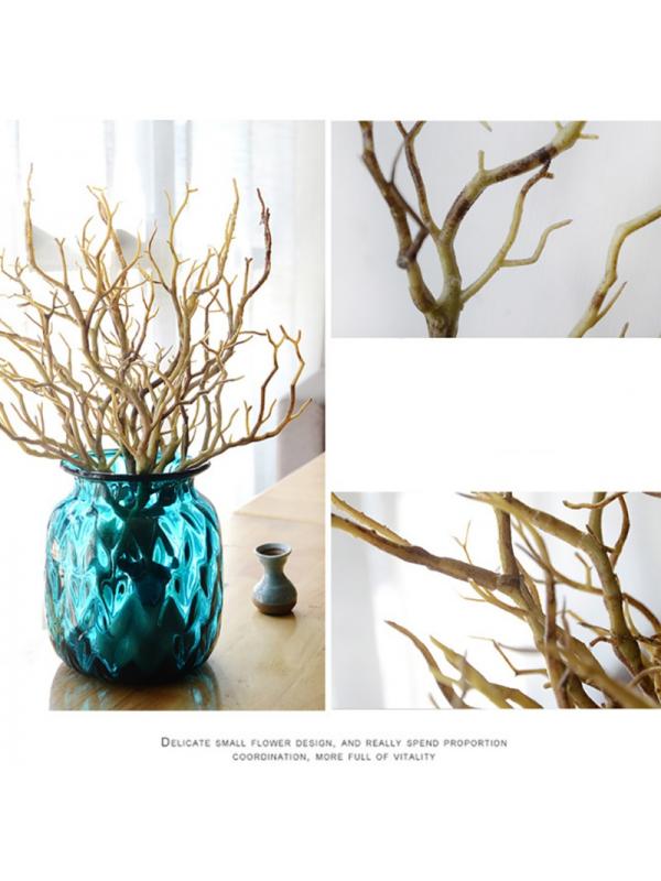 Dragonus 3PCS Artificial Fake Dry Branch Plant Tree Foliage Twigs ...