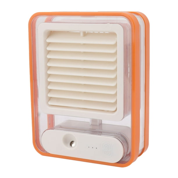 Table Air Cooler Usb Charging Orange Portable Mini Desktop Humidifier ...