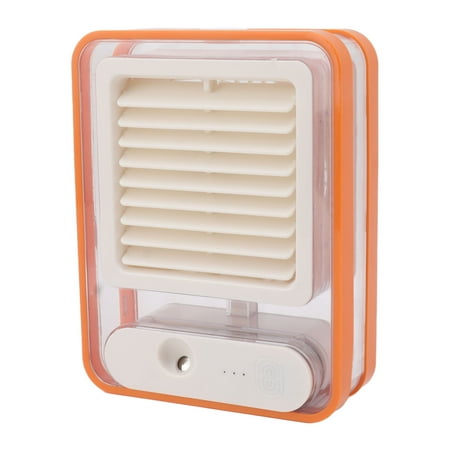 Table Air Cooler Usb Charging Orange Portable Mini Desktop Humidifier ...