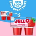 Jell-O Strawberry Sugar Free Jello Cups Gelatin Snack, 4 Ct Cups ...
