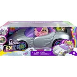 Barbie Extra Convertible Toy Car with Puppy and Accessories, Sparkly ...