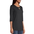 Hanes Keyhole Neck Tunic (Women's) - Walmart.com