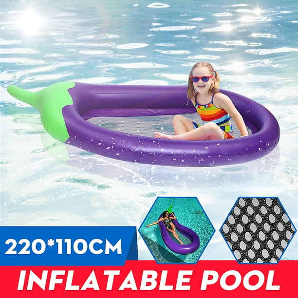 220x110cm Inflatable Pool Floats Loungers Eggplant Pool Floats for ...