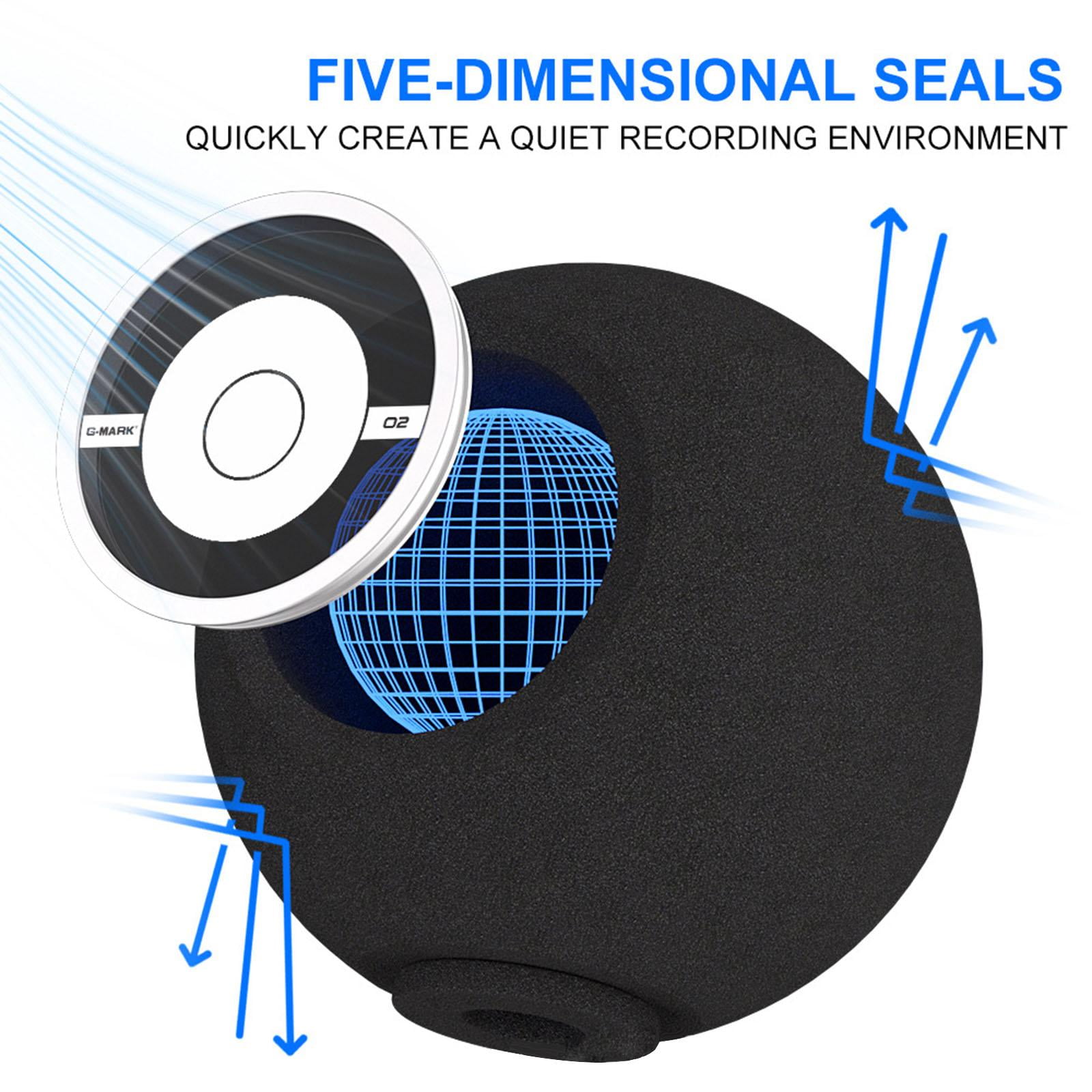 Pantalla de micrófono esponja acústica protector de micrófono protector ...