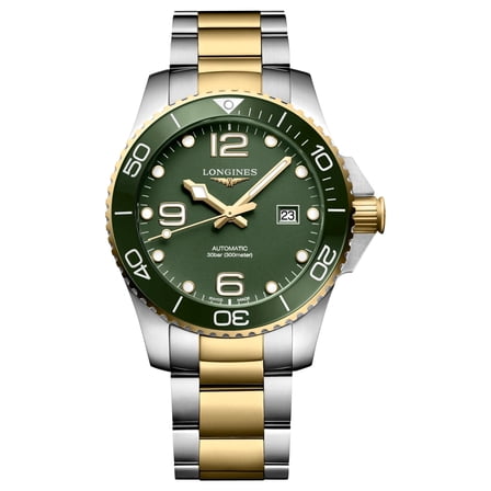 Longines Conquest Automatic Sunray Green Dial Steel Men's Watch L3.830 ...