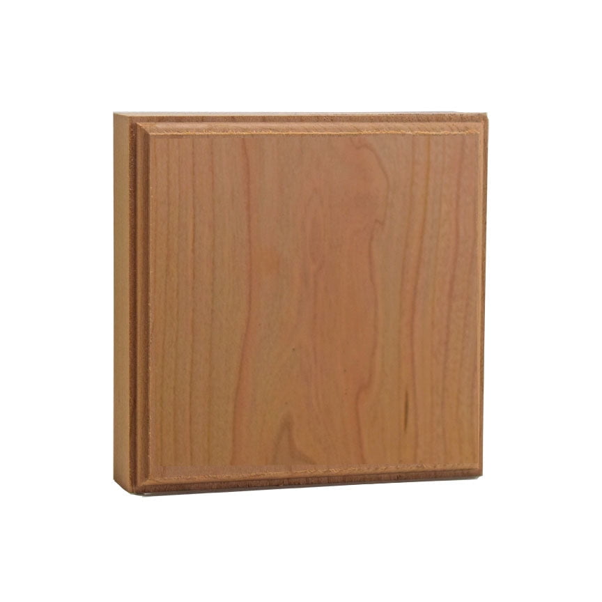 Hardwood Casing Corner Block 1" x 4" Square EWAP41, Cherry - Walmart.com