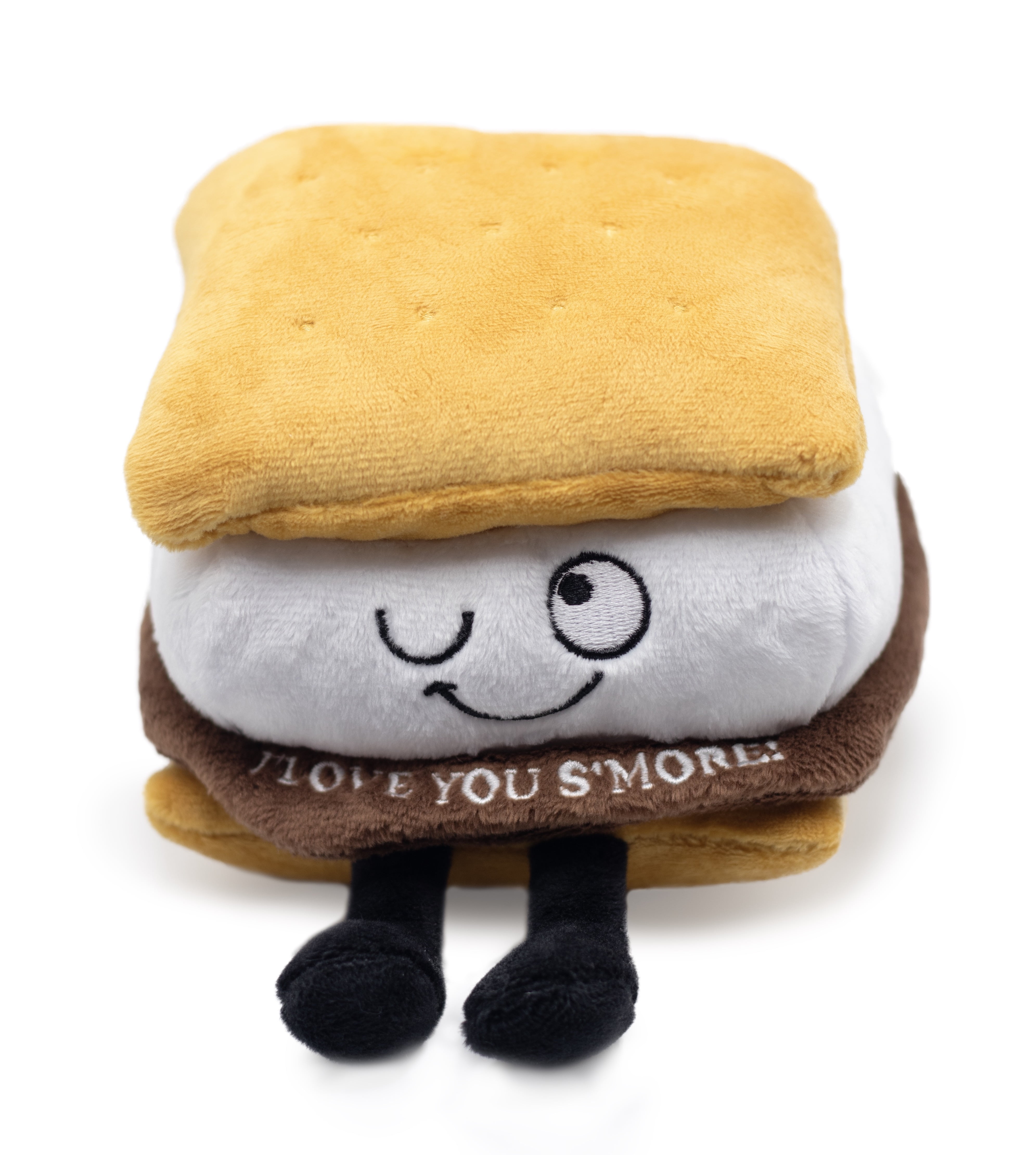PUNCHKINS - "I Love You S'More!" S'Mores Plushie - Funny Pun White ...