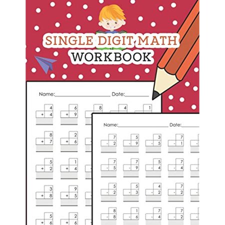 Single Digit Math Workbook: One Page A Day Math Single Digit Addition ...