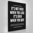Affixzi It’s Not Over Motivational Wall Art Canvas Print, Never Quit ...