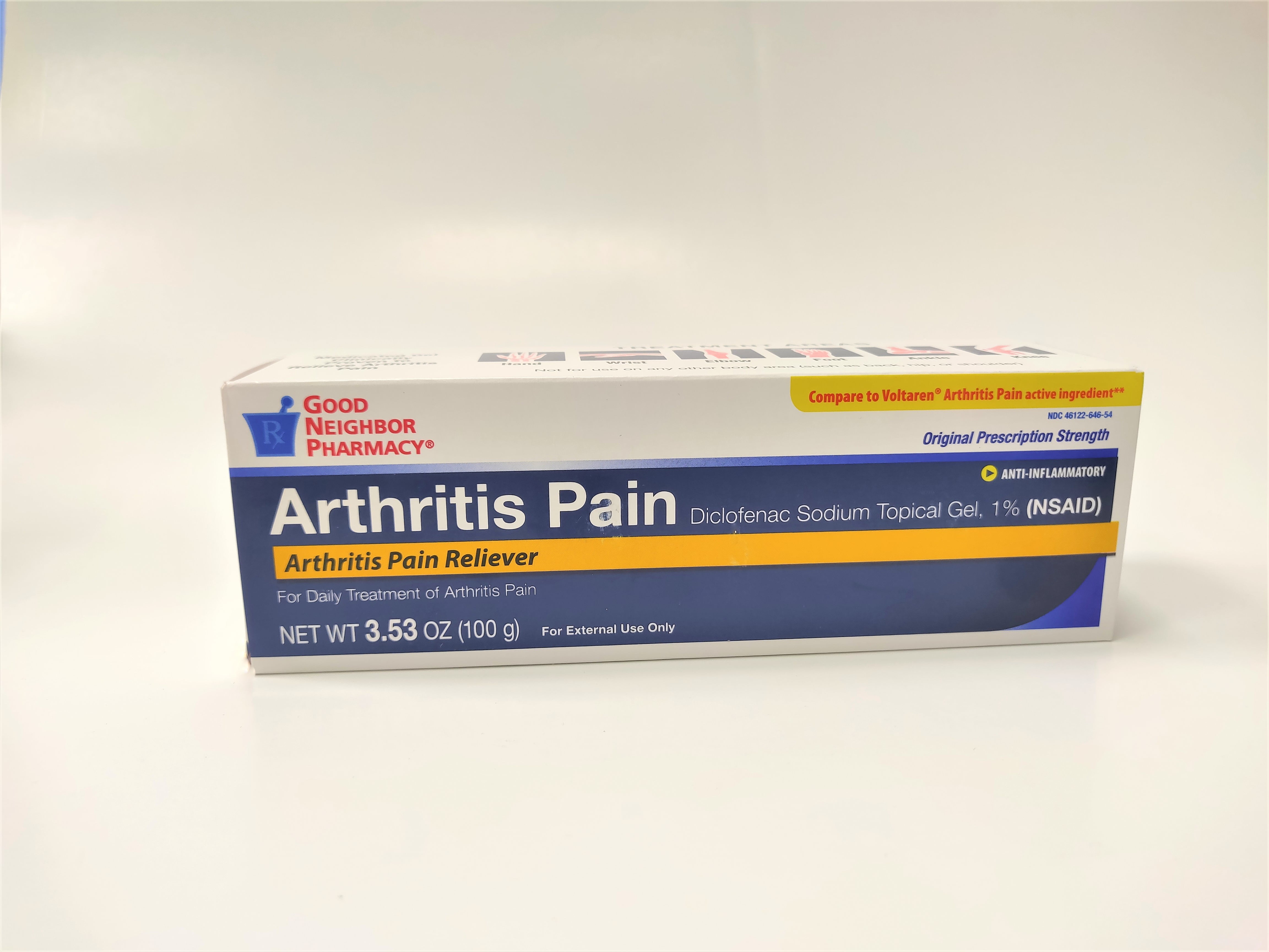 GNP Arthritis Pain Relieving Gel, 100 Grams - Walmart.com