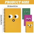 1Pc Yellow Surprised Face Spiral Notebook, 6x8.3 Inch Hard Cover Lined ...