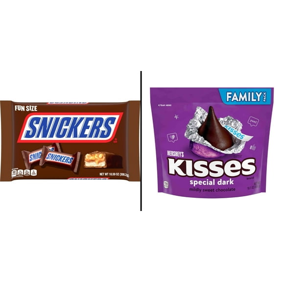 SNICKERS Chocolate Candy Bars, Full Size 1.86-Ounce Each, 48-Count Box ...
