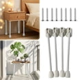 4 Pcs Adjustable Desk Legs, Reinforced Steel Frame Office Table Legs ...