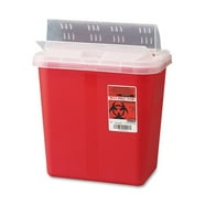 Sharpstar In-Room Sharps Container, Mailbox Lid, Red, 5qt. 8507SA (Pack ...