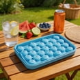 Gallickan 25-Hole Silicone Freezer Tray for Cold Drinks, Round Chilled ...