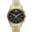 Michael Kors Men's Lexington Gold-Tone Chronograph Watch MK8494 ...