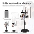 Adjustable Height Mobile Phone Holder Desktop Round Plate Live ...