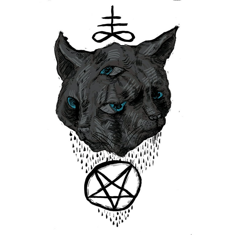 Satanic Cat Wallpaper