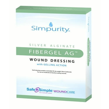 DeRoyal Algidex Ag Silver Alginate Packing Dressing 1/4'' x 5 yds, 1 ...