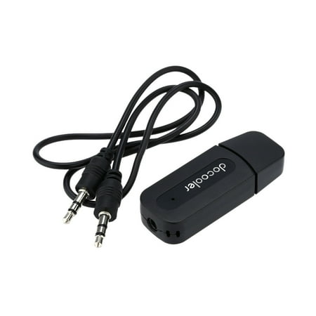 Mini USB Wireless BluetoothAudio Receiver 3.5mm AUX Music Adapter Car ...