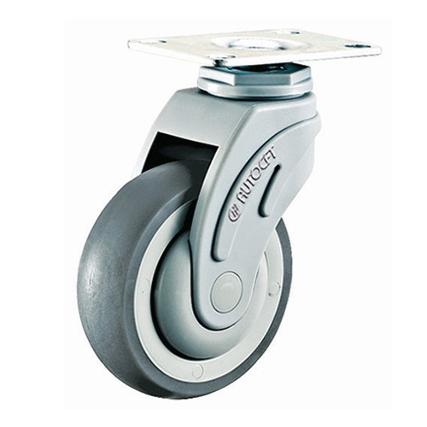 Carrymaster ACMC-127SF Light-Duty Swivel Flange Medical Plastic Caster ...
