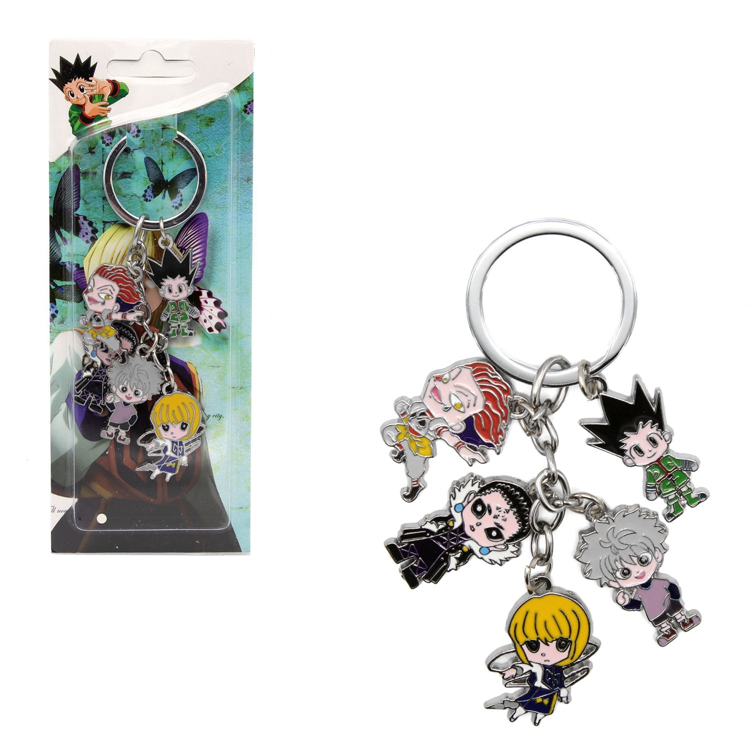Killua Hisoka Gon Kurapika Chrollo - Hunter x Hunter 1" Keychain 5 pc ...