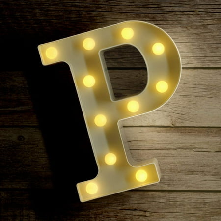 Novelty Place Alphabet Light - Marquee Letters Sign with Shining Bulbs ...